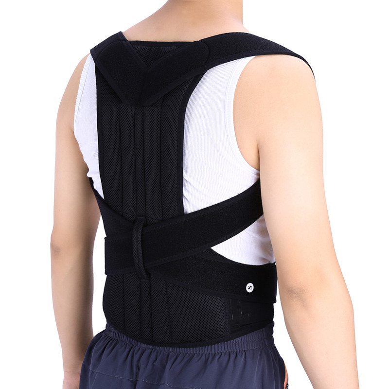 XXL Back Support Belt Orthopedic Posture Corset Back Brace Support Men ...