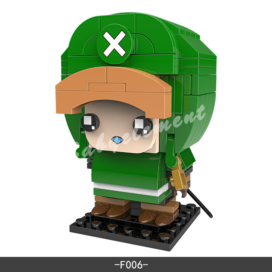 BrickHeadz ONE PIECE Building Blocks Luffy Robin Roronoa Zoro Nami ...