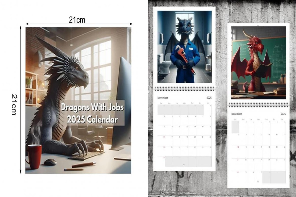 Dragon Professions Calendar Fun 2025 Calendar Designs 2025 Dragon Jobs ...