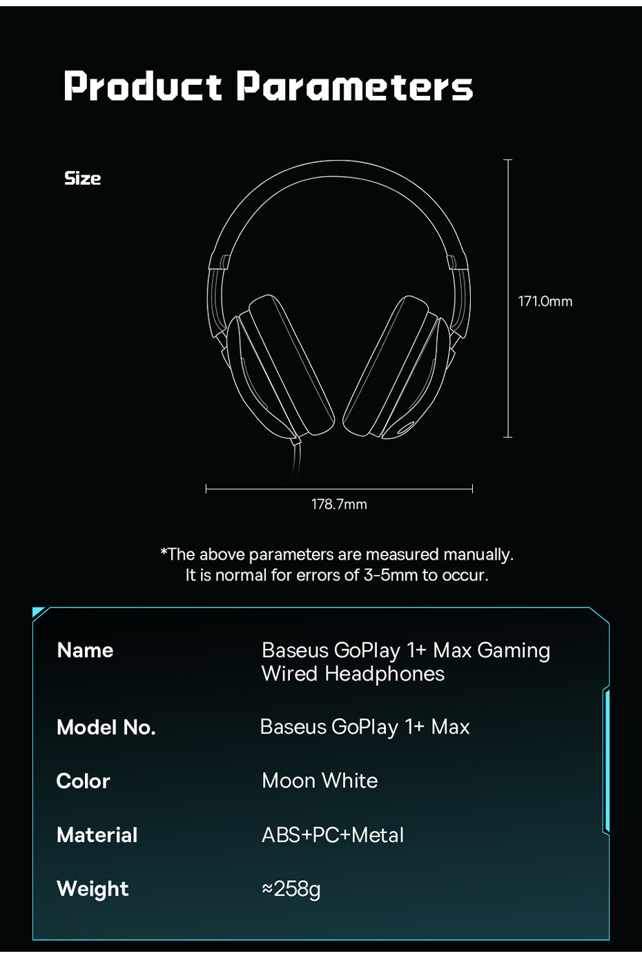 Baseus GoPlay 1+ Max Gaming Wired Headphones With Mic 7.1 Virtual ...