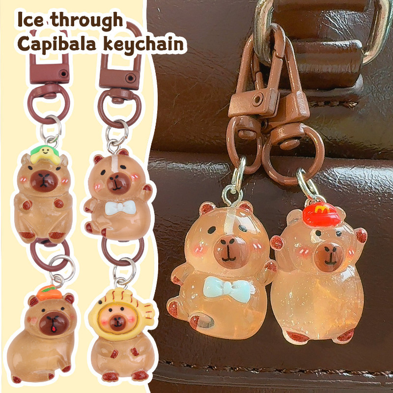 Funny Capybara Series Resin Keychain - Children's Toy Gift Decor ...