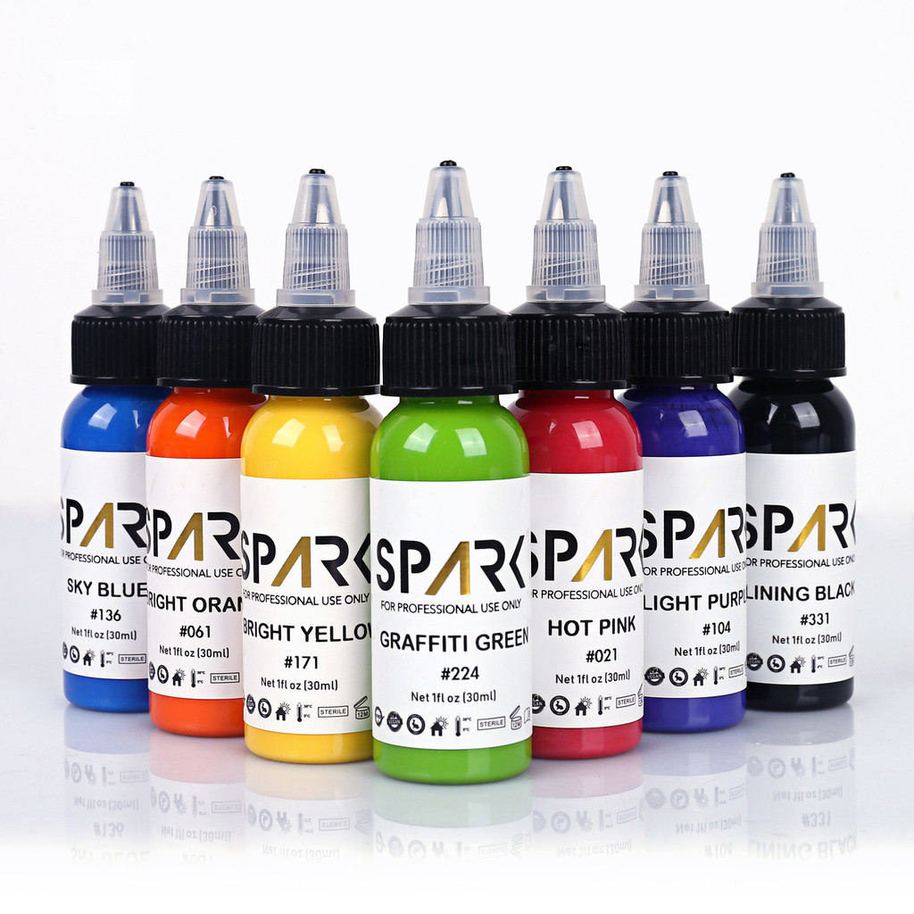 Spark Permanent Tattoo Body Art Painting Ink 30ml Professional Safety ...