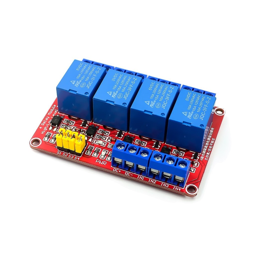 1 2 4 8 Channel Relay Module 5V/12V/24V High and Low Level Trigger ...