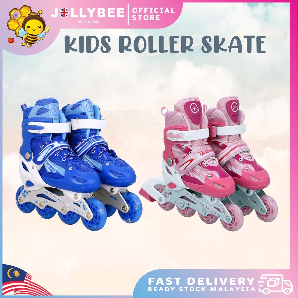 in stock Roller Skate Kids Roller Blade Kasut Roda Kanak Kanak Children ...