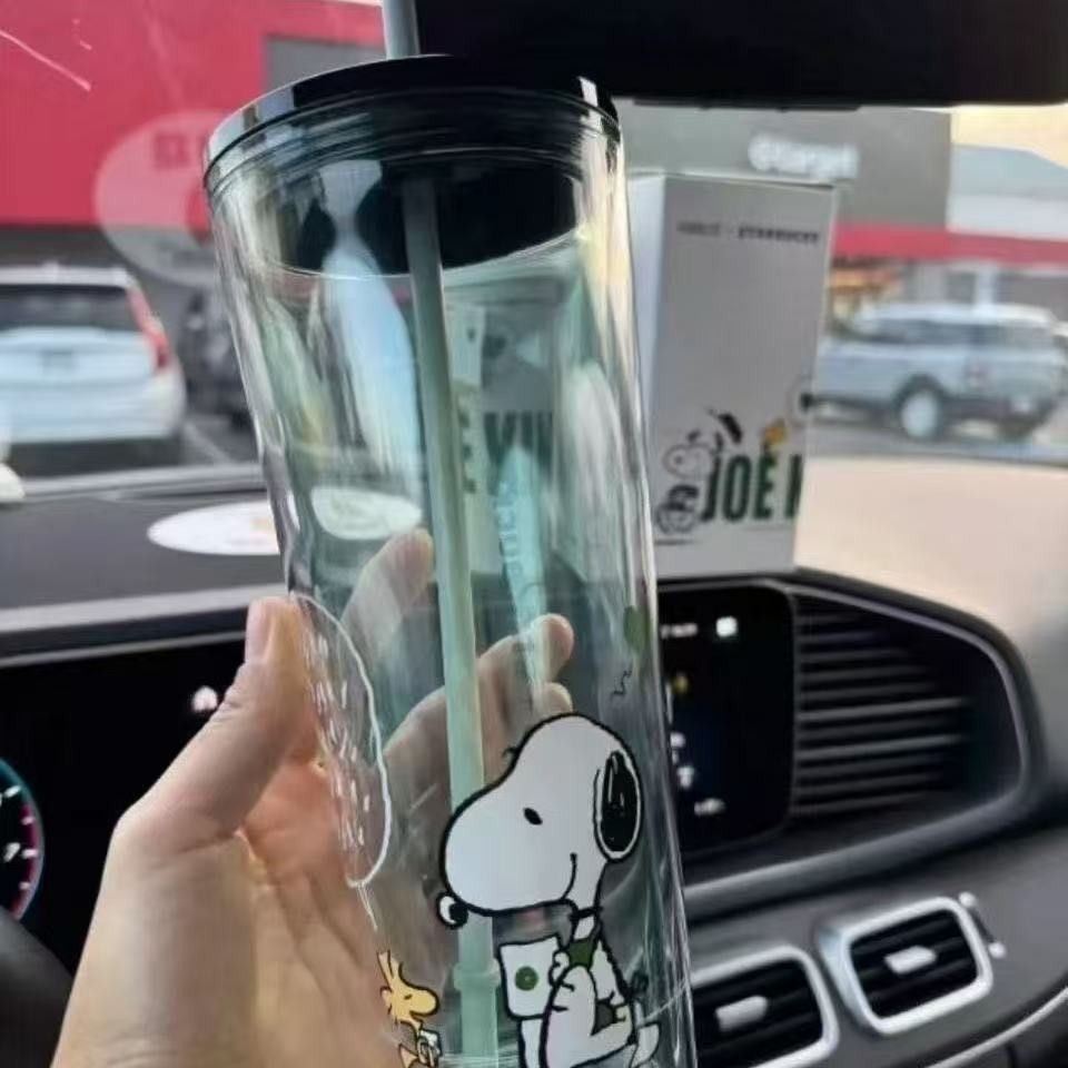 Starbucks Cup 2025 Snoopy Snoopy Co-branded Ins Style Cute Cartoon Peripheral Gift Drinking Cup ...