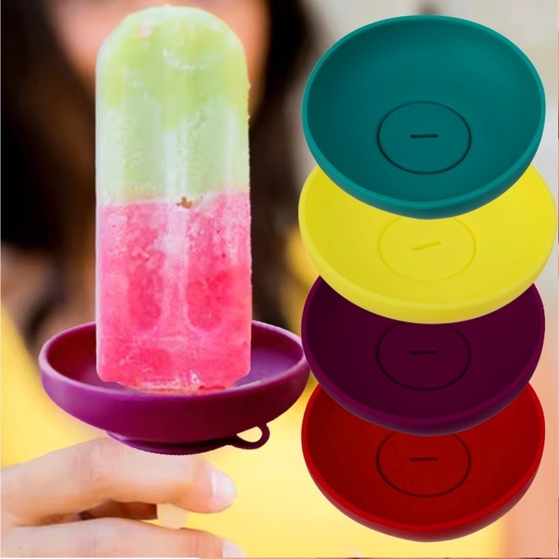 Silicone Drip-Proof Popsicle Rack - Ice Cream Anti-drip Tray - Handheld ...