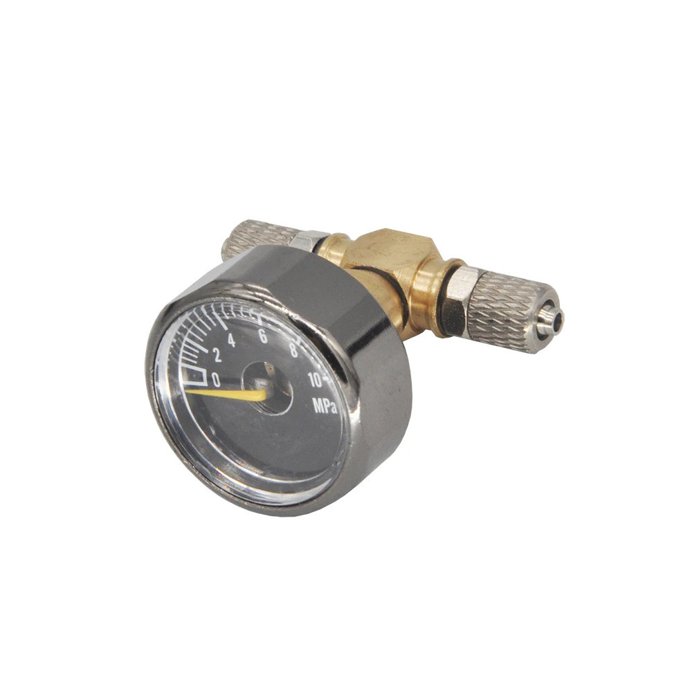 0 -10MPA Hydraulic Oil Pressure Gauge With M5 4mm Connector For RC Excavator Bulldozer Loader ...