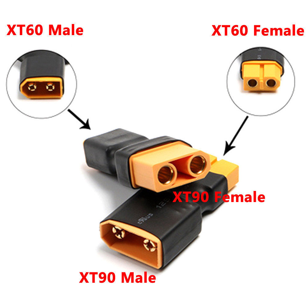 XT90 XT60 Plug Adapter XT60 Male / Female To XT90 Male / Female Connector Conversion Adapter for ...