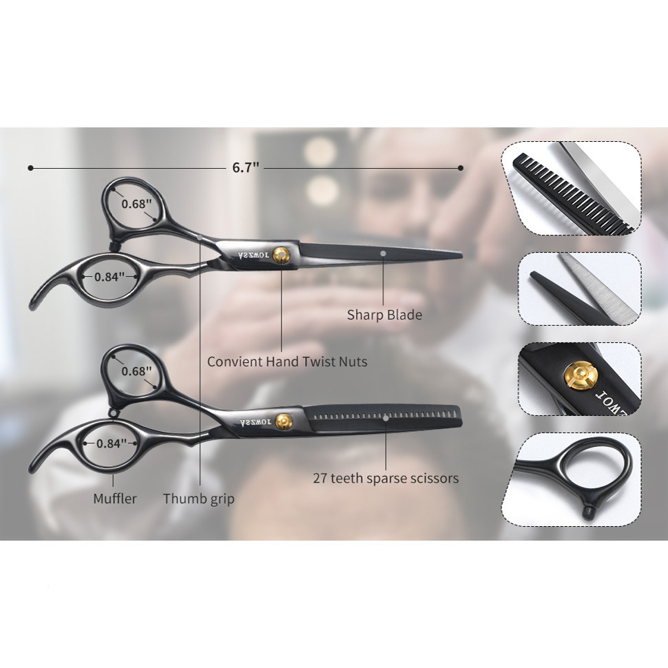 12 unit Hair Cutting gunting Kit, gunting rambut Set, gunting rambut ...