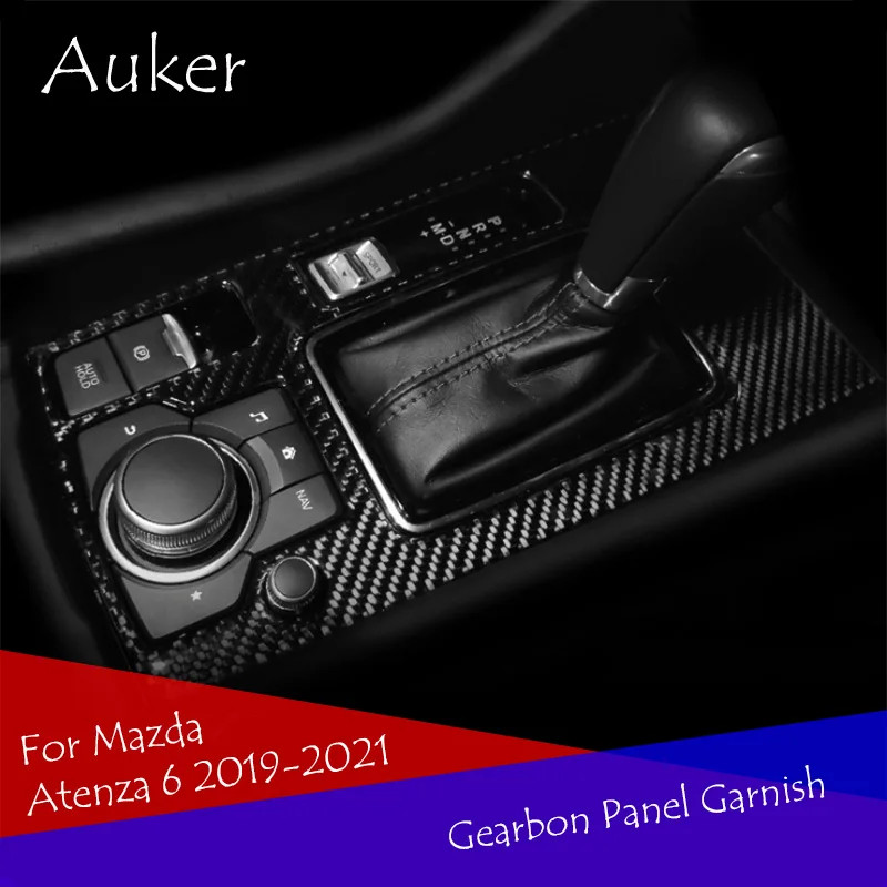 Car interior decoration molding bon fiber material Styling For Mazda 6 ...