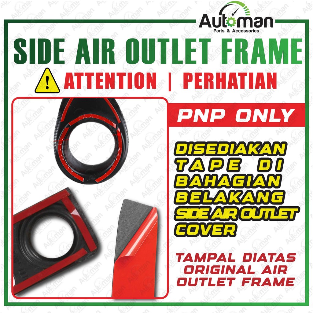 Aircond Vent Cover Frame Perodua Axia Ativa Aruz Viva Myvi Bezza Centre ...