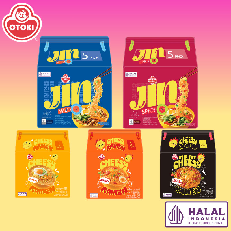 Halal Otoki Jin Ramen Spicy /Mild Multipack (120g x 5pack) | Shopee Malaysia