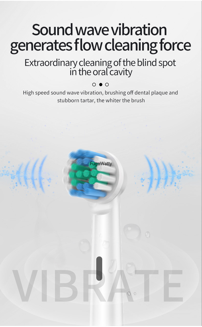 [Ready Stock] 5-Segment Rotating Electric Toothbrush Round Head ...
