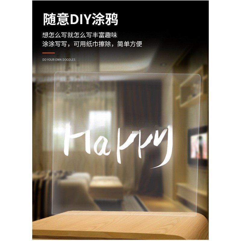 Diy diy Acrylic Luminous Message Board Meal Board Drawing Board ...