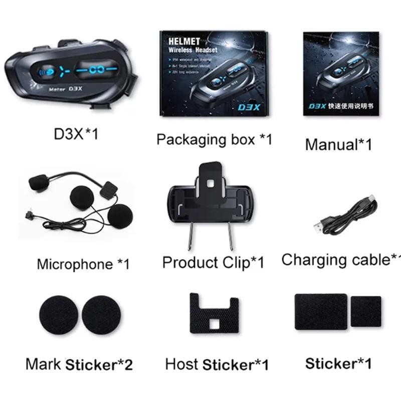 [FAST SHIPPING] 600M Half Duplex Motorcycle Helmet Intercom Headset ...