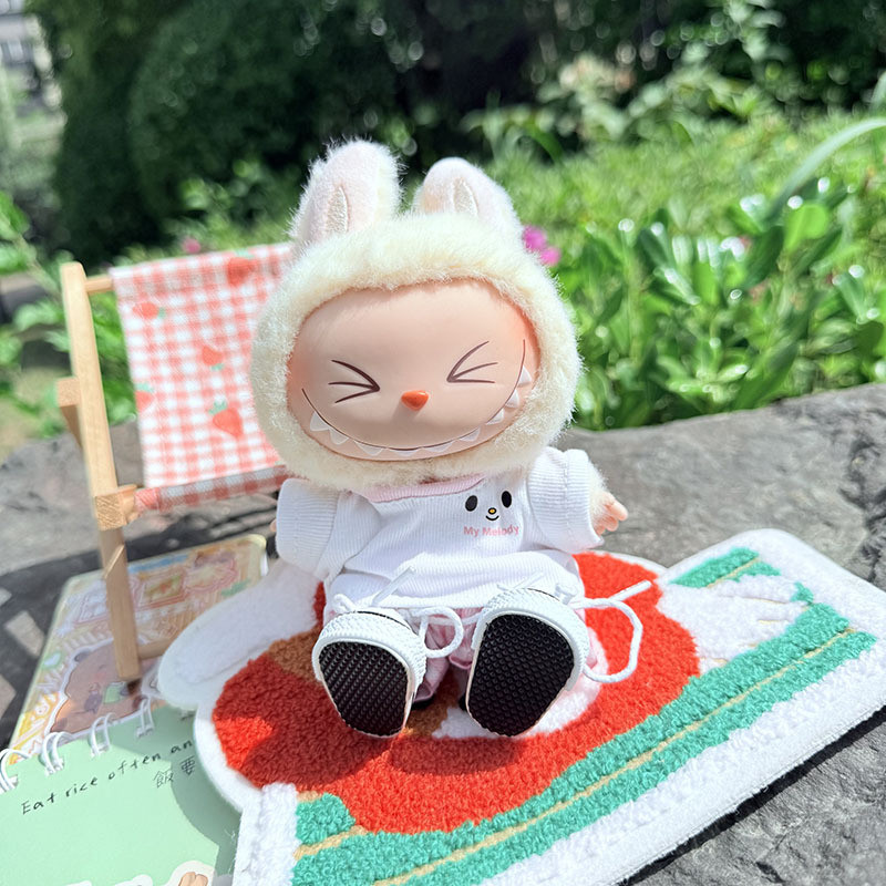 V1/V2 Labubu Clothes - Plaid Picnic Outfit with Headphones | Shopee ...