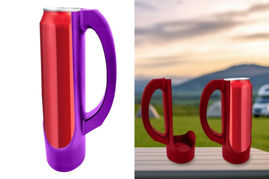 FOCUS Lightweight Holder Cup Holder for 12 Oz Cans Portable 3d Printed ...