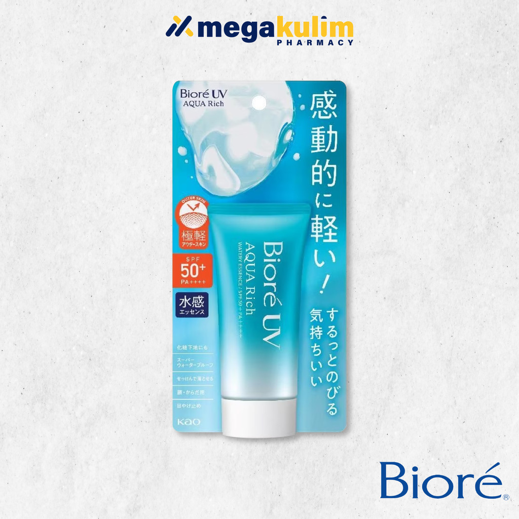 Biore UV Aqua Rich Watery Essence SPF50+ PA++++ Sunscreen 50g | Shopee ...
