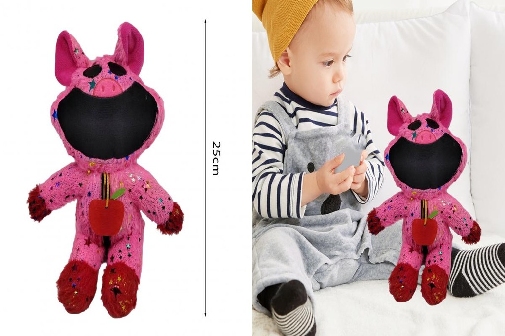 [EY] Soft Plush Toy Children Plush Toy Cute and Creepy Big Mouth Animal ...