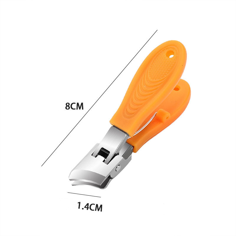 Slanted Nail Clippers Wide Jaw Opening Anti-Splash Nail Clipper Cutter ...