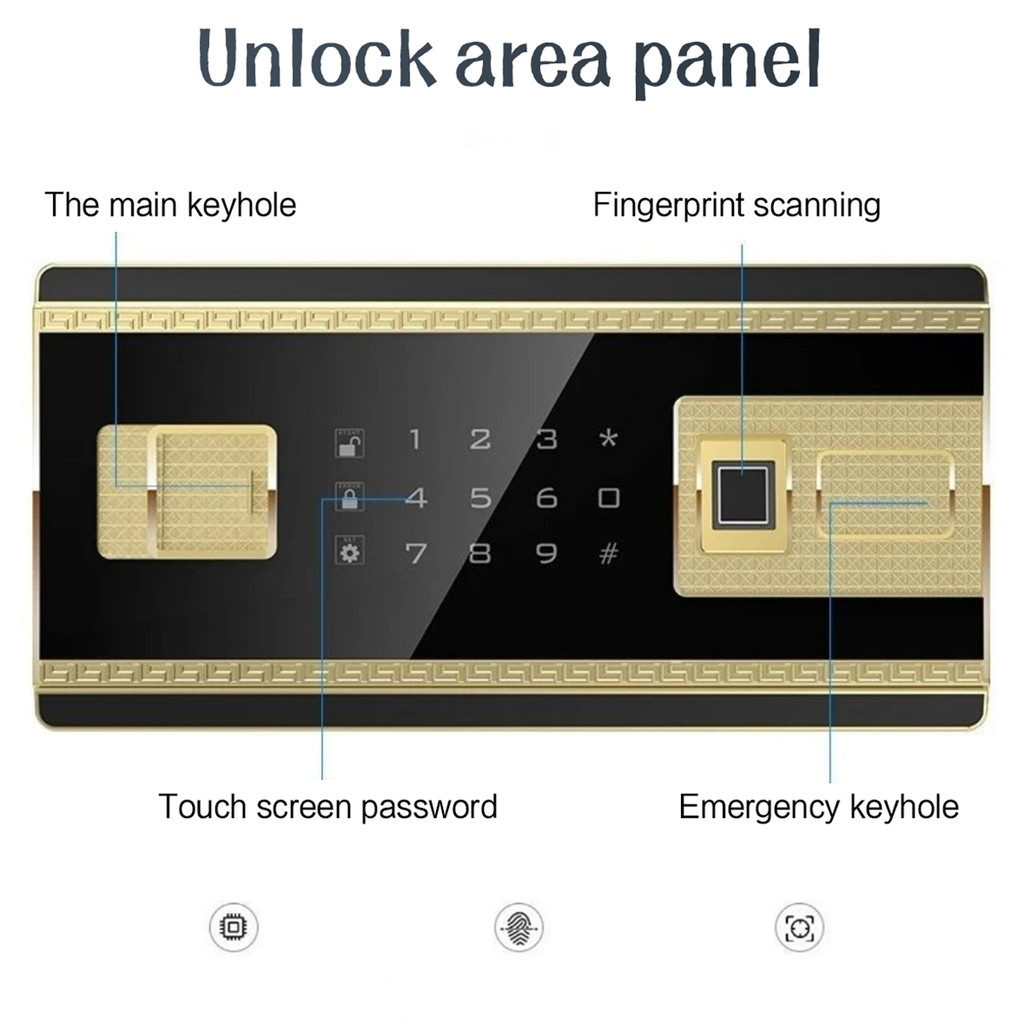 Safety Box Security Lock Cash Box Safe Box Digital Safety Box Money Box ...