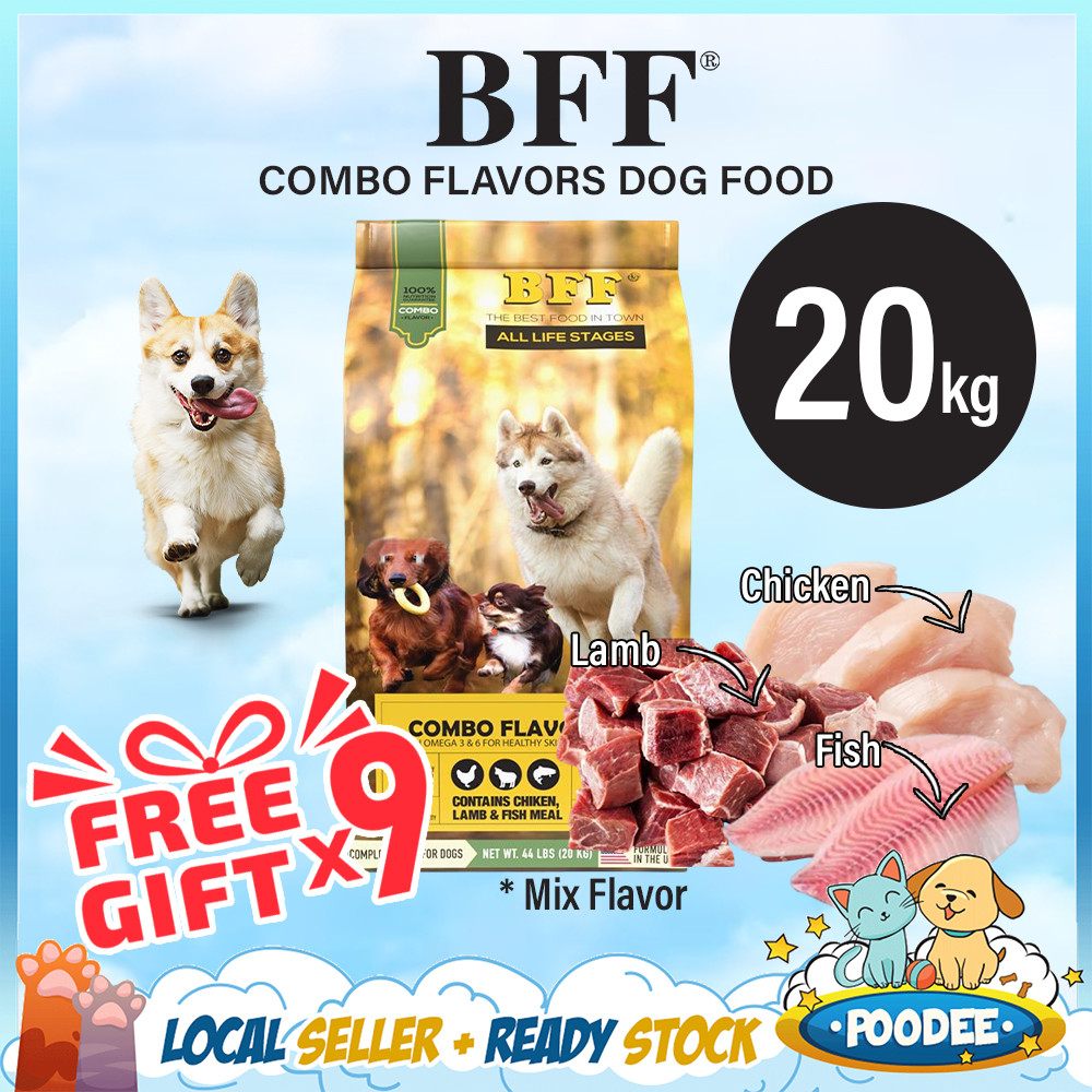 POODEE BFF COMBO 20kg Dog Food All Life Stage Dog Dry food All Breed ...