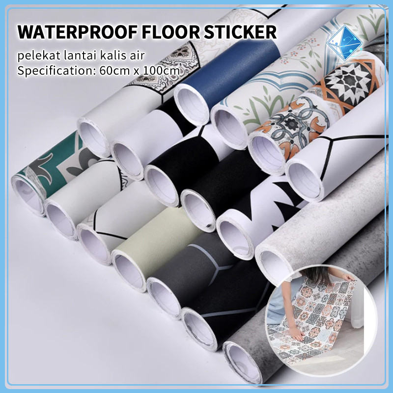 60cm Width Waterproof Floor Sticker Self Adhesive Non Slip Kitchen ...