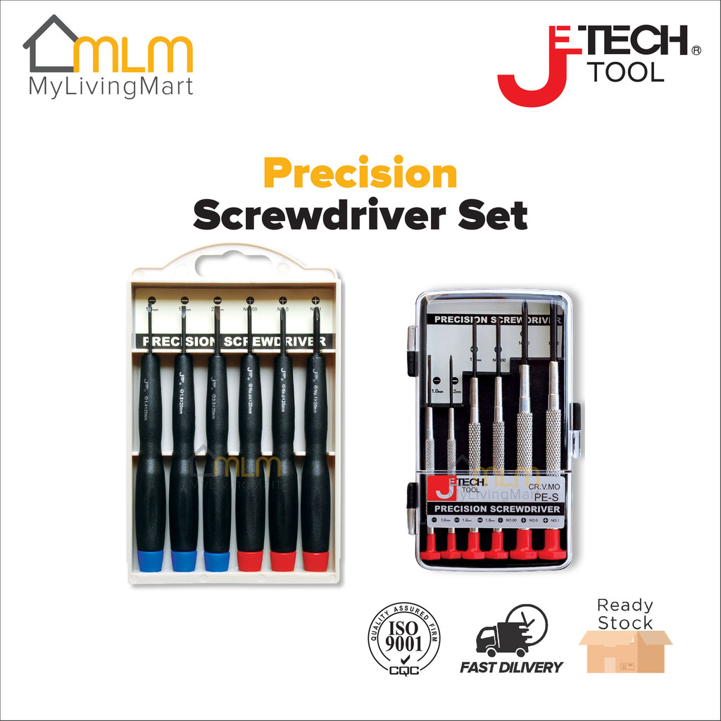 JETECH 6pcs Precision Screwdriver Set Philip Flat Gadget Screw Driver ...