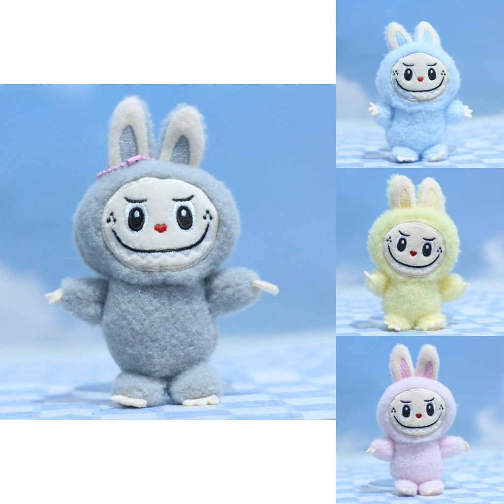 Cartoon Sheep Cute Plush Toy Labubu Keychain With Soft Fabric For ...