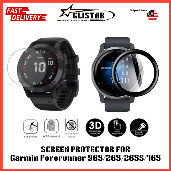 3D Full Cover Screen Protector Film Tempered Glass Protector for Garmin ...