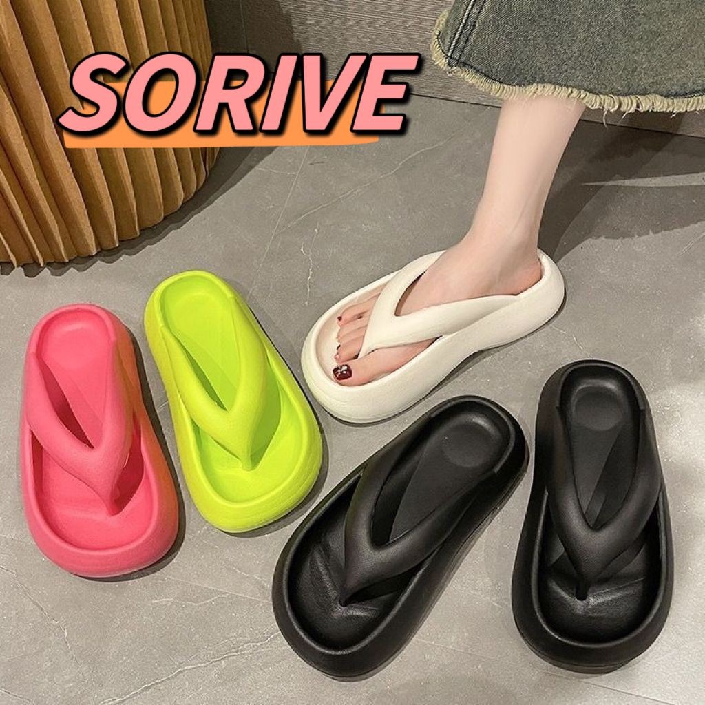 Slipper Women Casual Slippers Color Summer Soft Sole Flip Flops Selipar ...