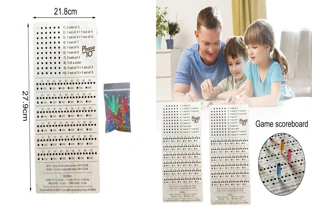 beinghat Score Tracker Board Wooden Score Sheet Colorful Pegs Wooden ...