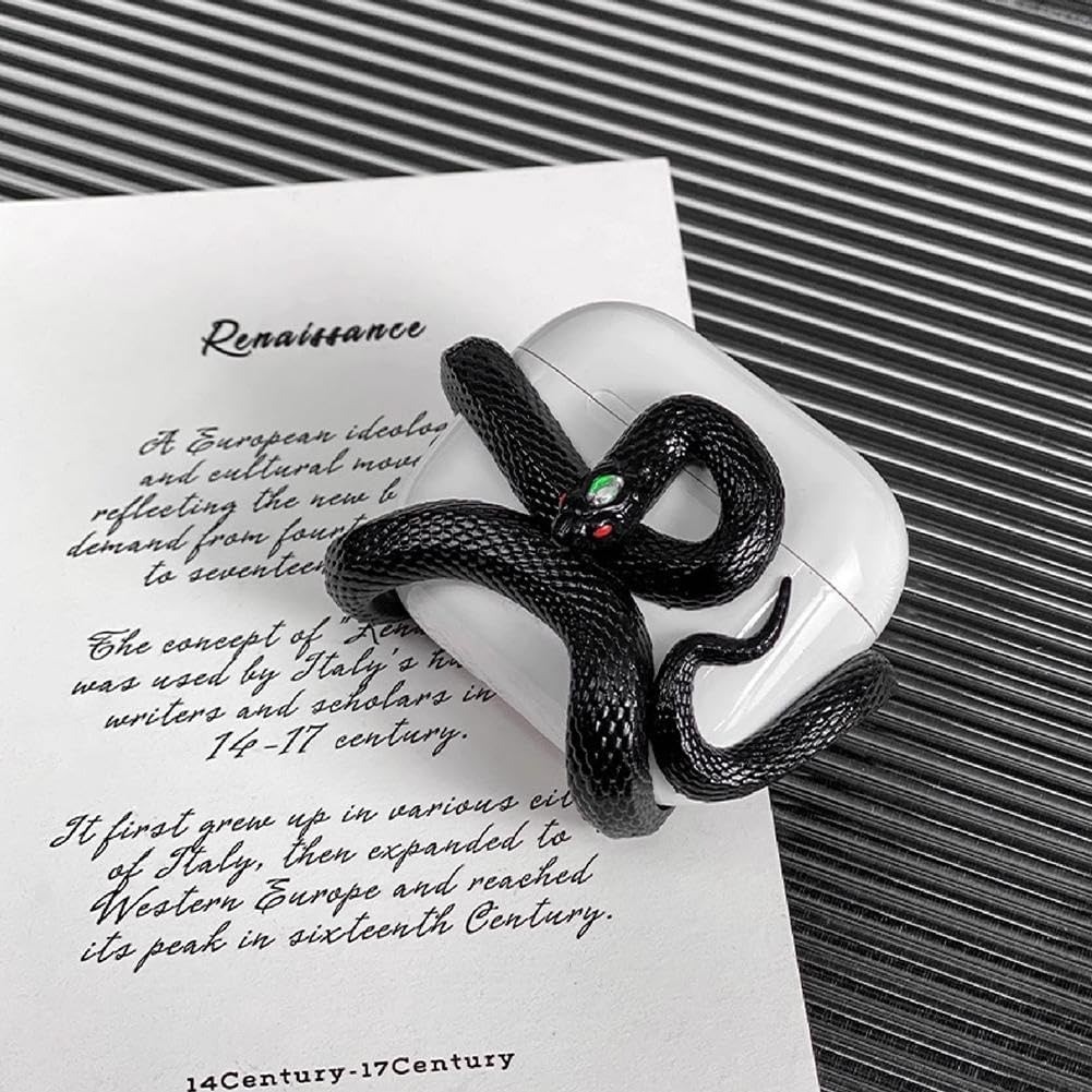 RY29 Creative 3D Snake FOR airpods 4 case / airpods 3 case / airpods ...