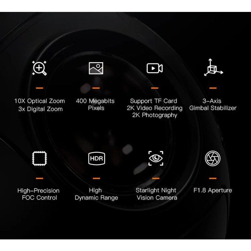 SIYI ZR10 2K 4MP QHD 30X Hybrid Zoom Gimbal Camera with 2560x1440 HDR ...