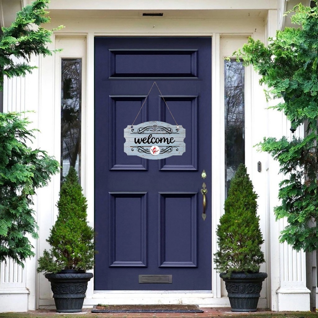 XZQ-Interchangeable Welcome Sign for Front Door Christmas Door Sign ...