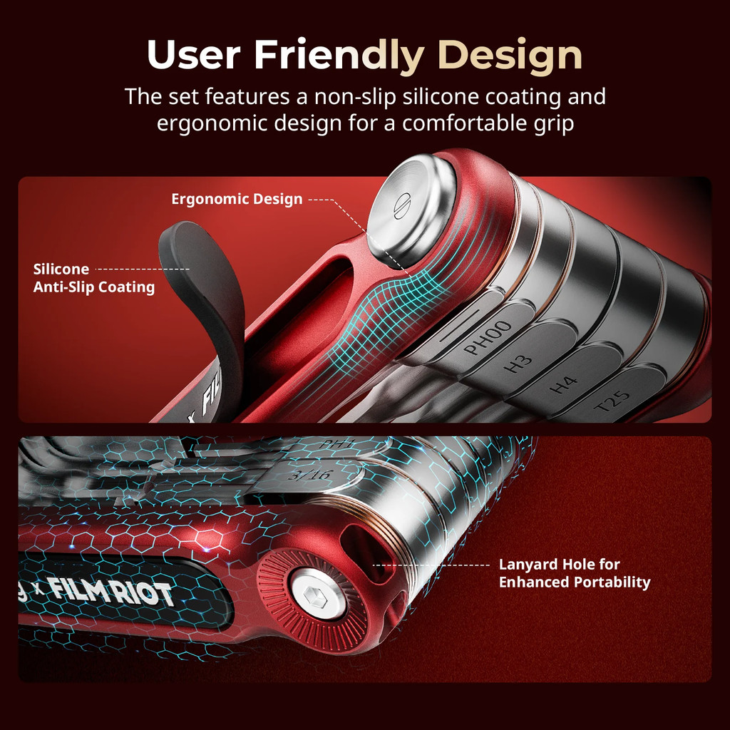 SmallRig X FILM RIOT 10-in-1 Folding Wrench Set with Multiple Angle ...