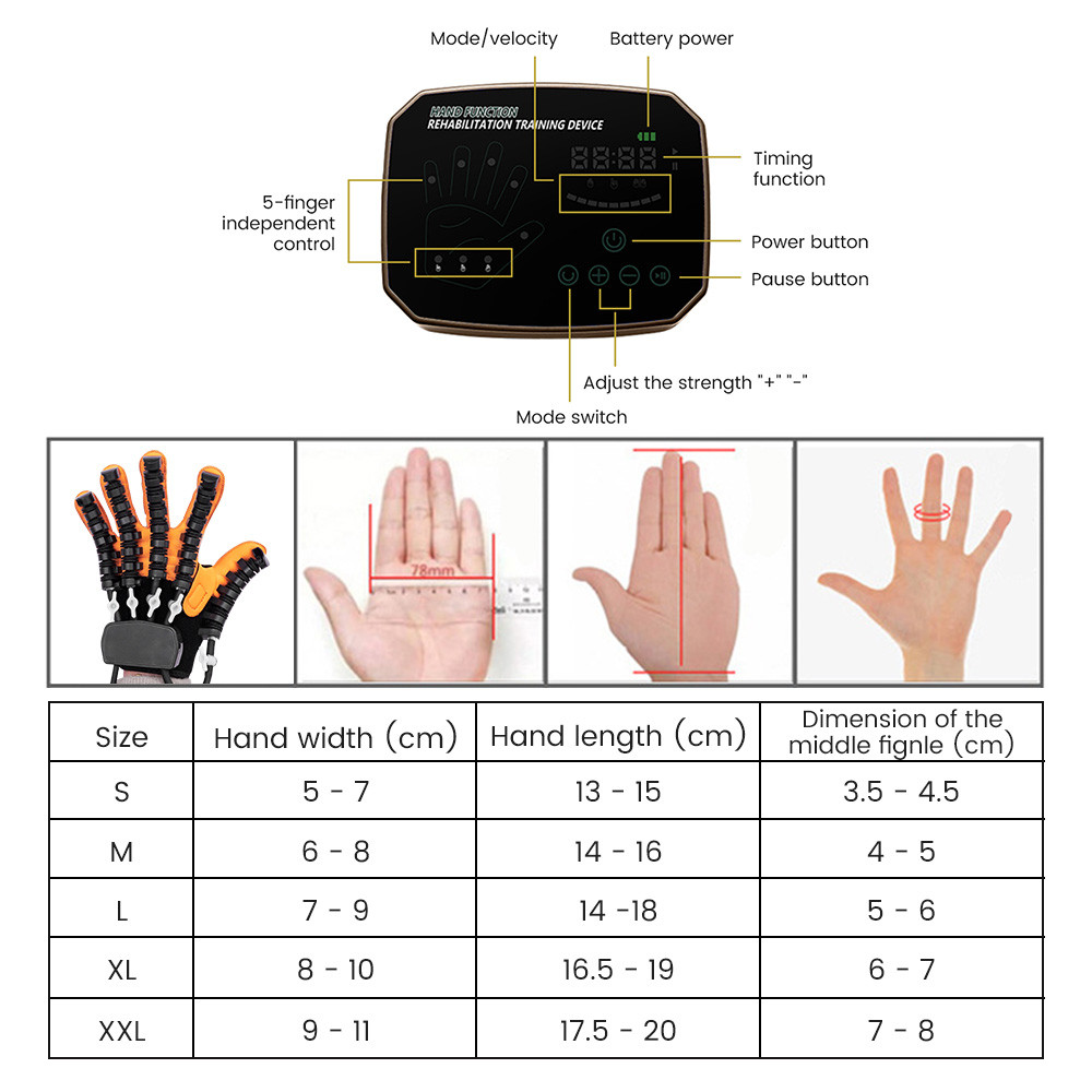 Rehabilitation Robot Glove Hand Device for Stroke Hemiplegia Hand ...