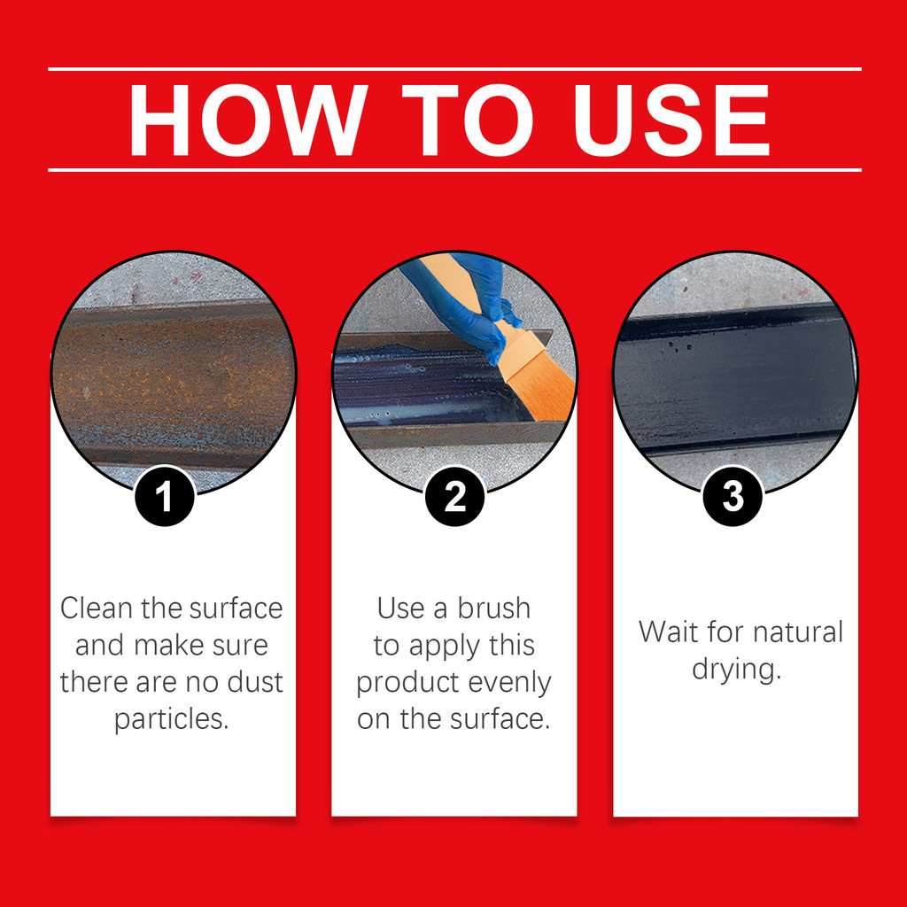 JAKEHOE Waterborne Metal Rust Preventive Paint Waterproof Rustproof ...