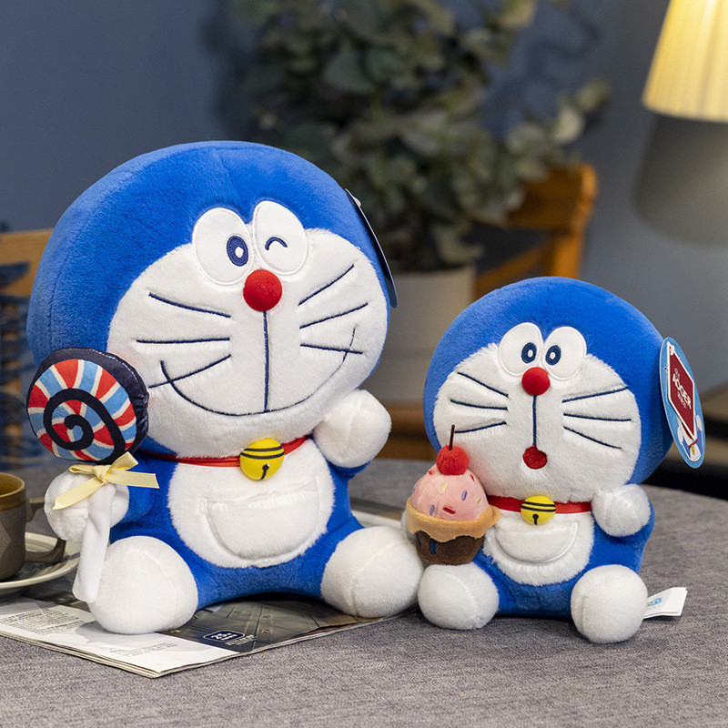 Doraemon Delightful Dessert Series Plush Toy Charming Cartoon Blue Fat ...