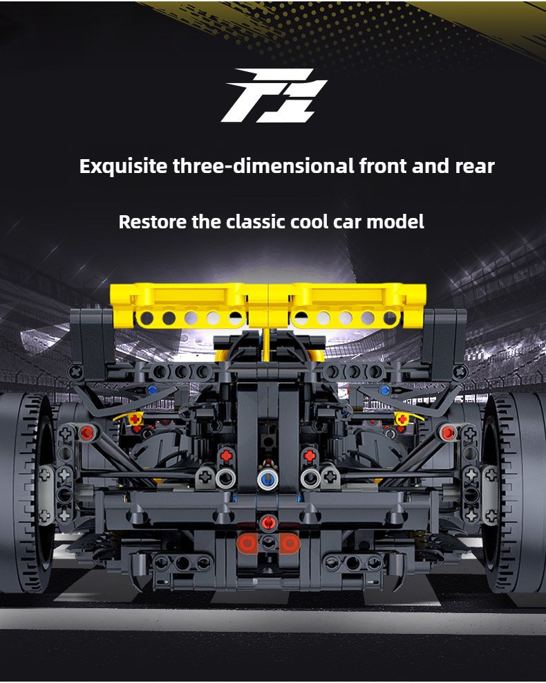 Technic Race Cars 1:8 Renault F1 Building Blocks Remote Control ...