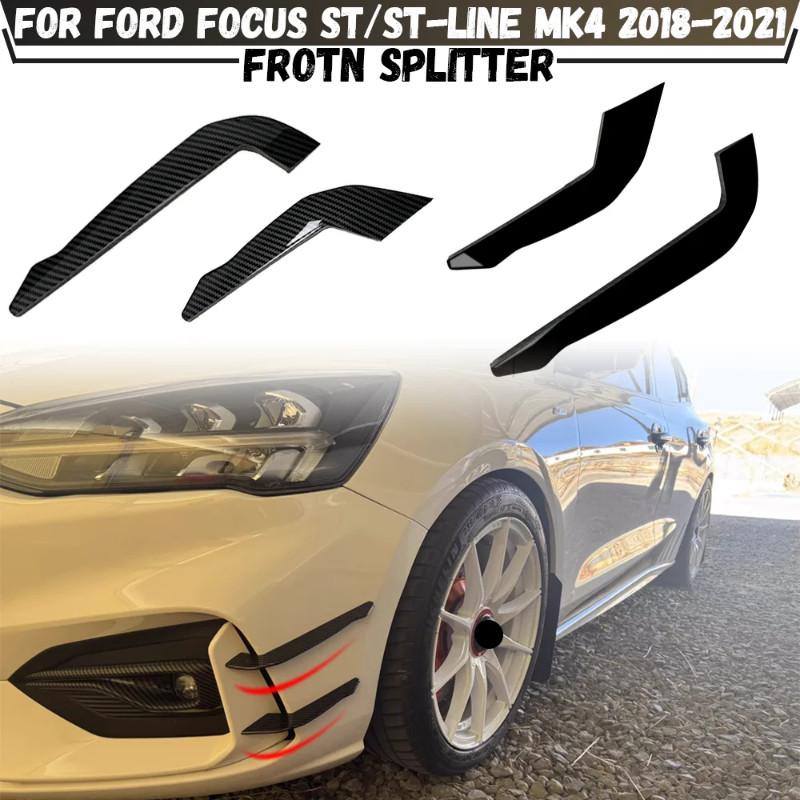 For Ford focus St / St-line MK4 2018-2021 Front Bumper Spoiler Wind ...