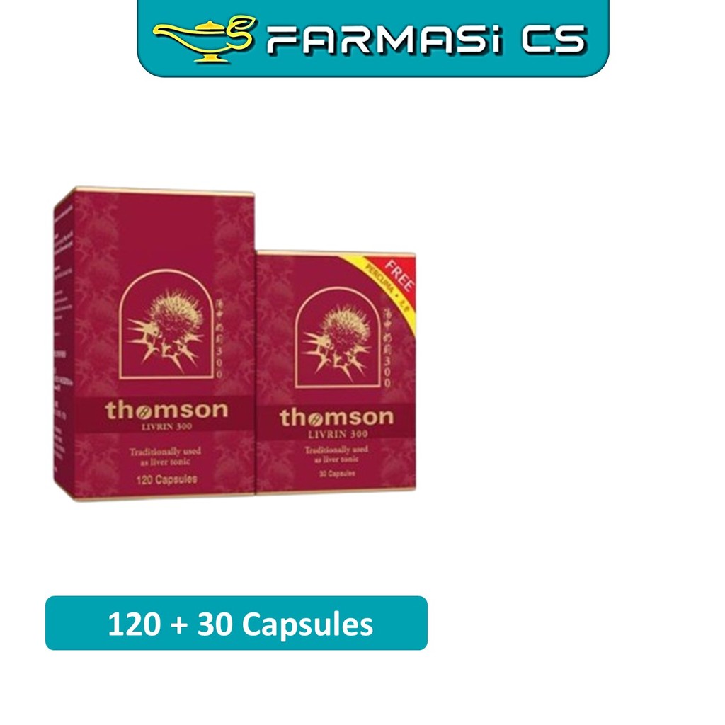 Thomson Livrin 300mg 120 + 30 Capsules EXP:07/2026 [ Farmasi CS ...