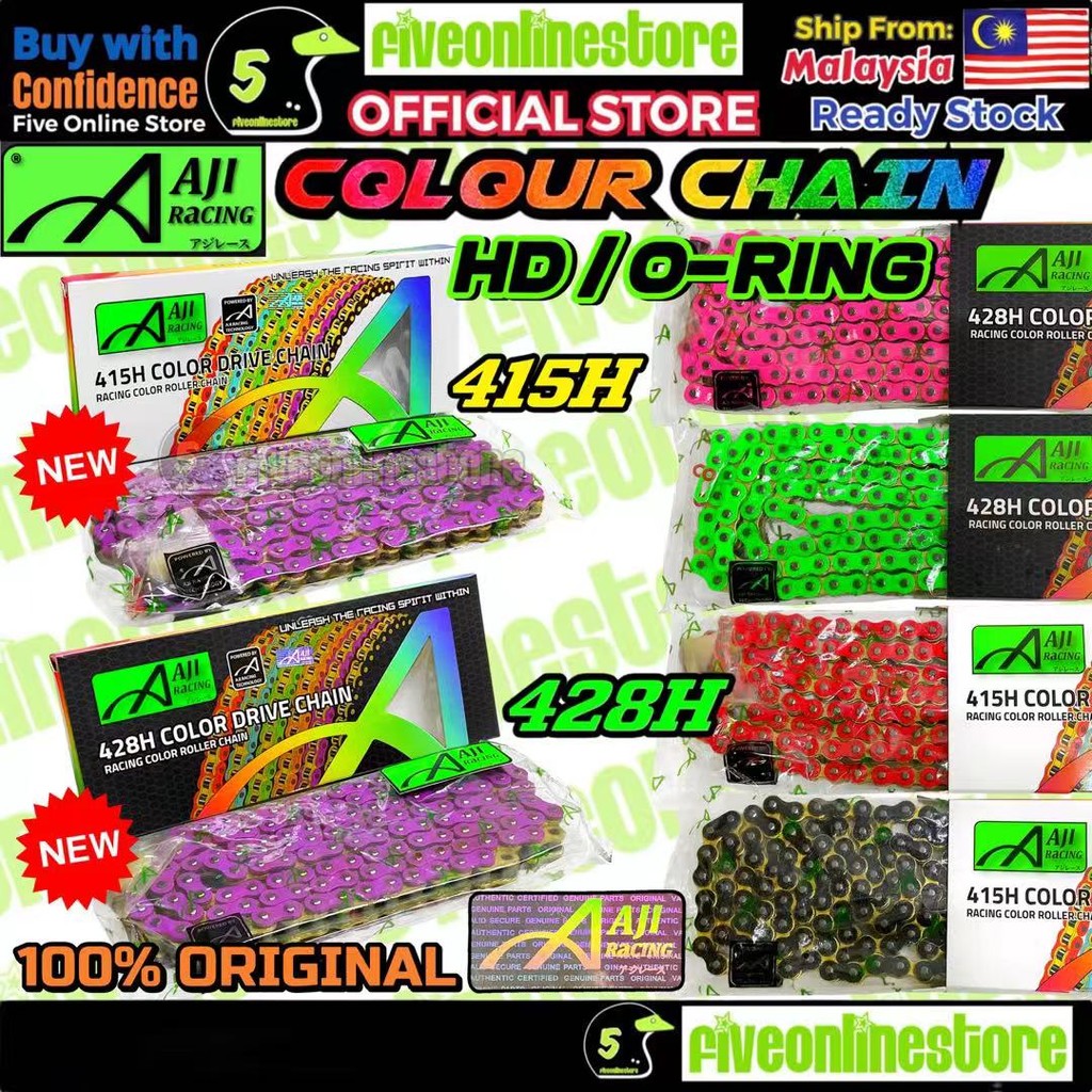 Aji Racing Color Rantai Motor ORIGINAL Heavy Duty Colour Chain HD OR ...