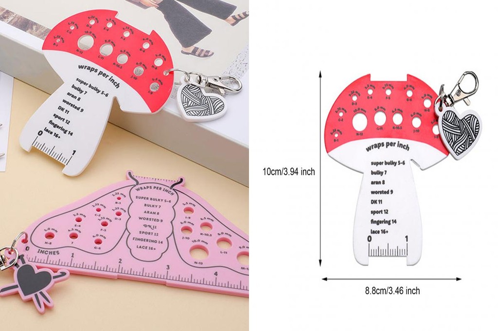 livecity| Small Knitting Ruler Sewing Ruler for Knitting Portable ...