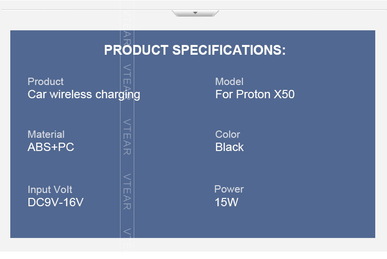 Car QI Wireless Charger For Proton X50 / Geely Coolray 2024 2023 2022 ...