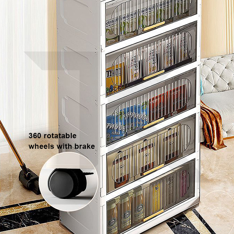 [LOCAL] L70cm 4-6 Layers Pantry Storage Cabinet Almari Lipat Simpan ...