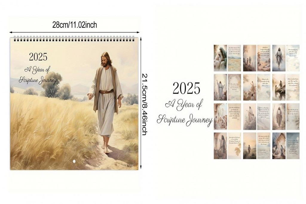 NTA Unique Jesus Calendar Design Exquisite Jesus Artwork Calendar 2025 ...
