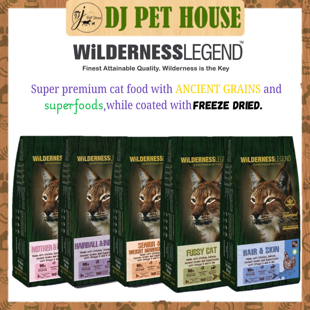 Wilderness Legend Super Premium Ancient Grain Cat Dry Food Repack 1kg ...