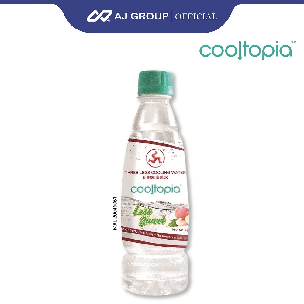 Three Legs Cooltopia Peach Cooling Water (320ml) | Shopee Malaysia