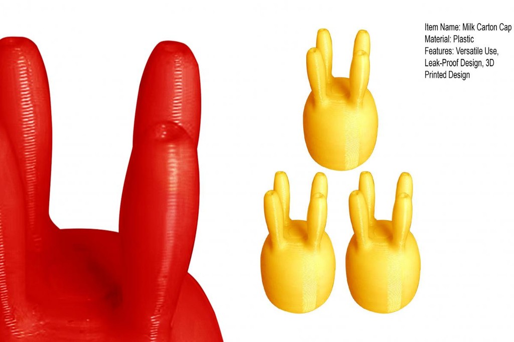 Reusable Milk Bottle Cap Unique 3d Printed Design 3d Printed Milk ...